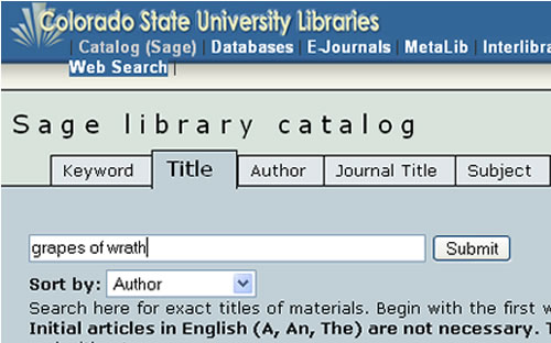 Conducting Library Research - The WAC Clearinghouse